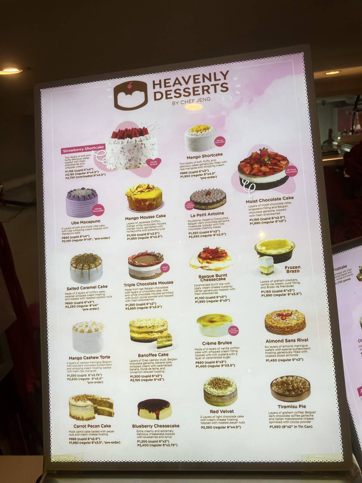 Menu at District One restaurant, Taguig