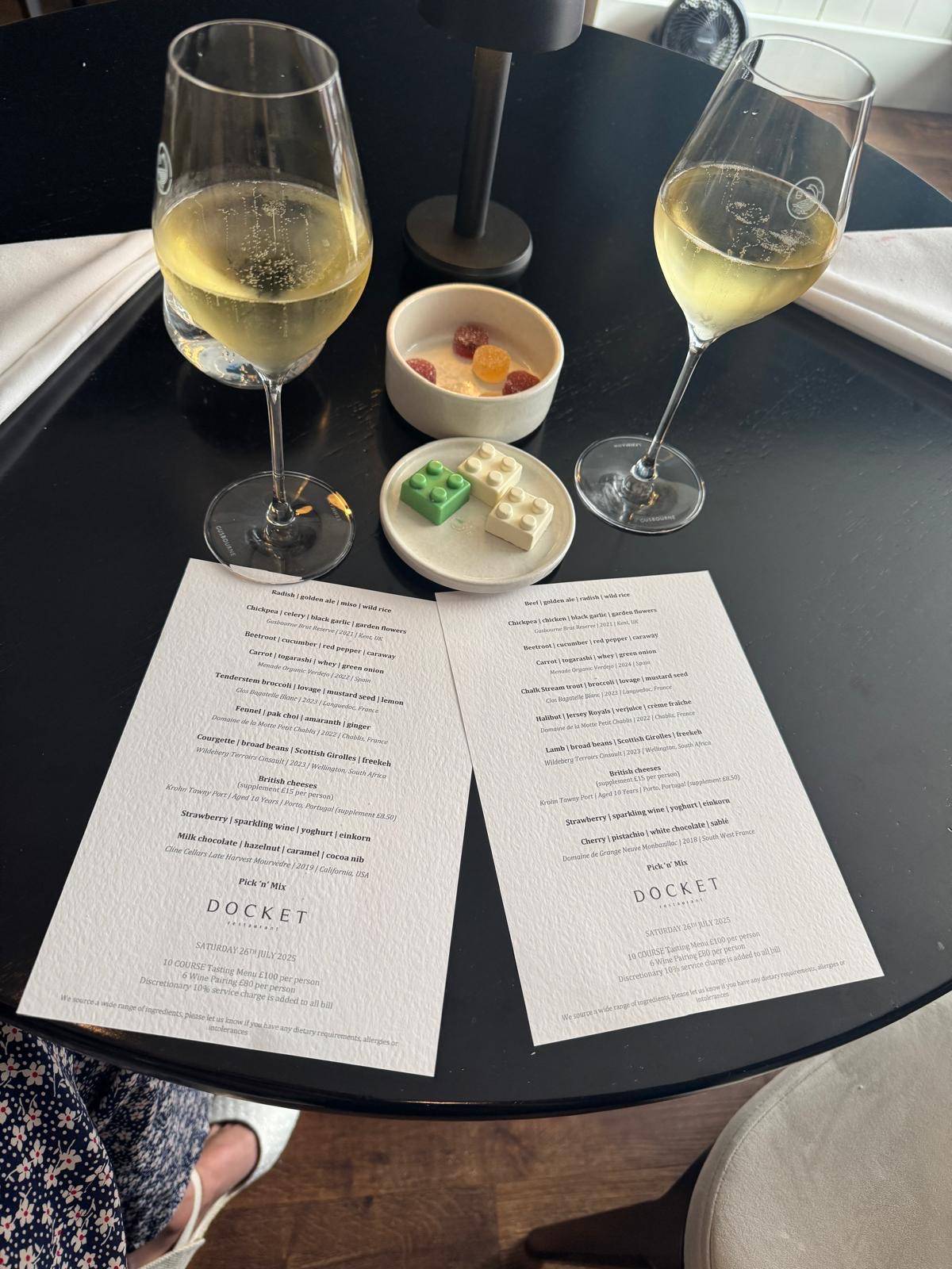 Menu at Docket No.33 restaurant, Whitchurch