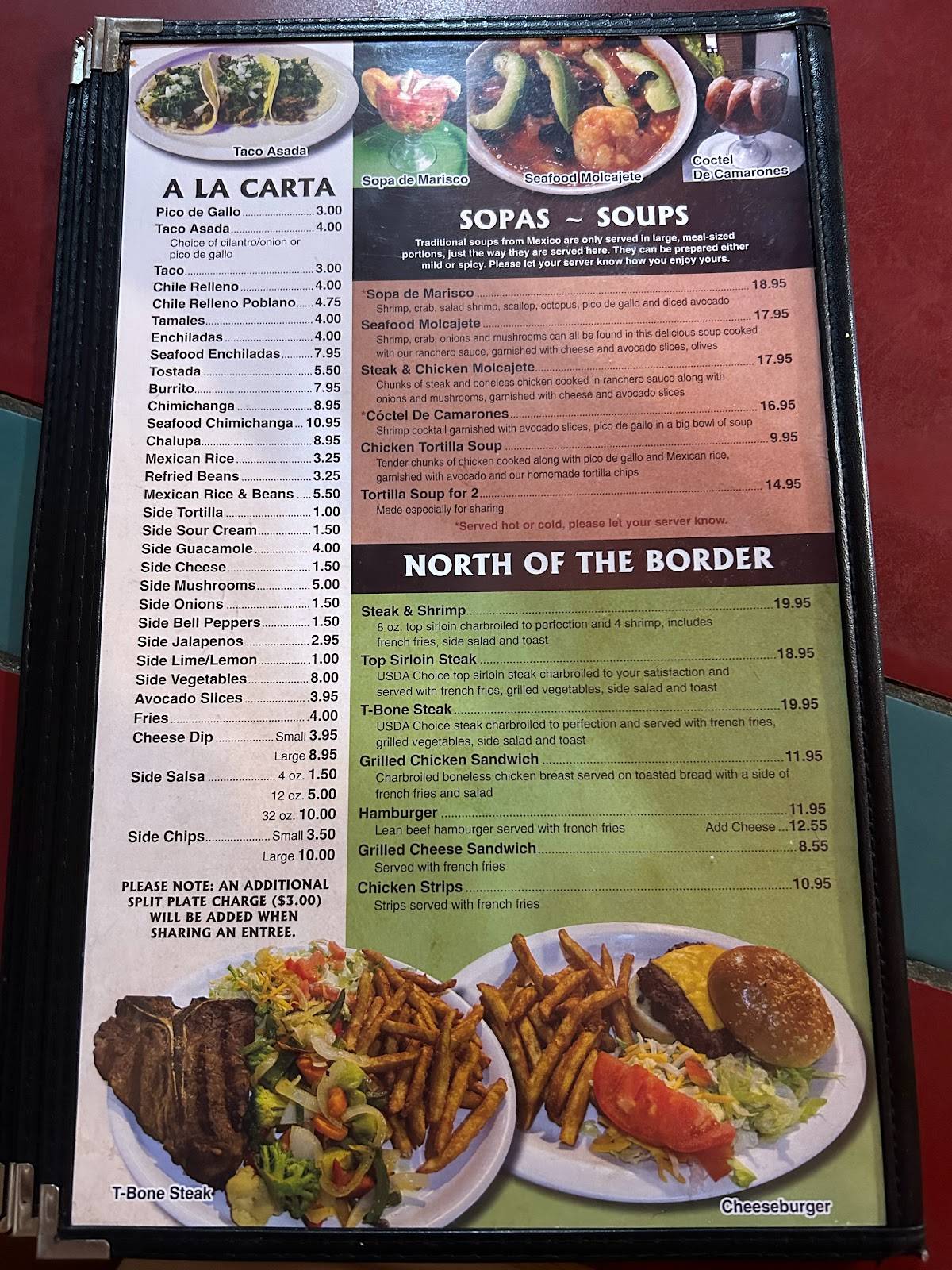 Menu at Don Pablo's Mexican Family Restaurant, Fergus Falls