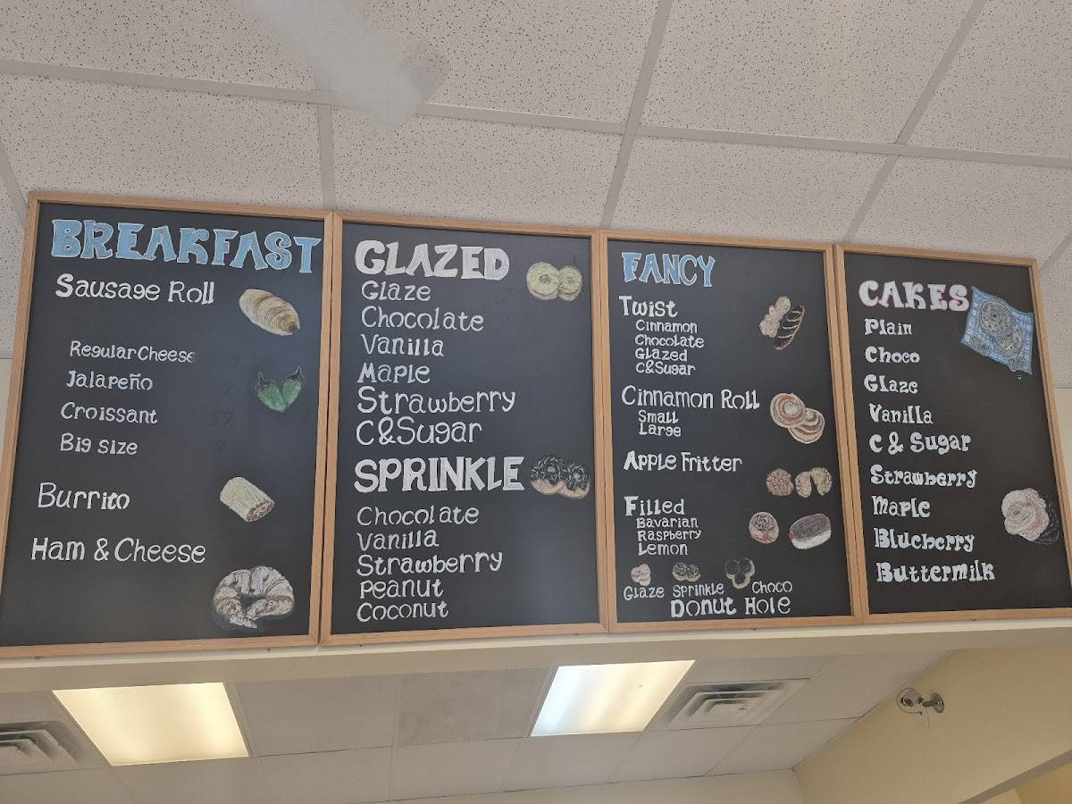 Carta del restaurante Donut Land, Fort Worth