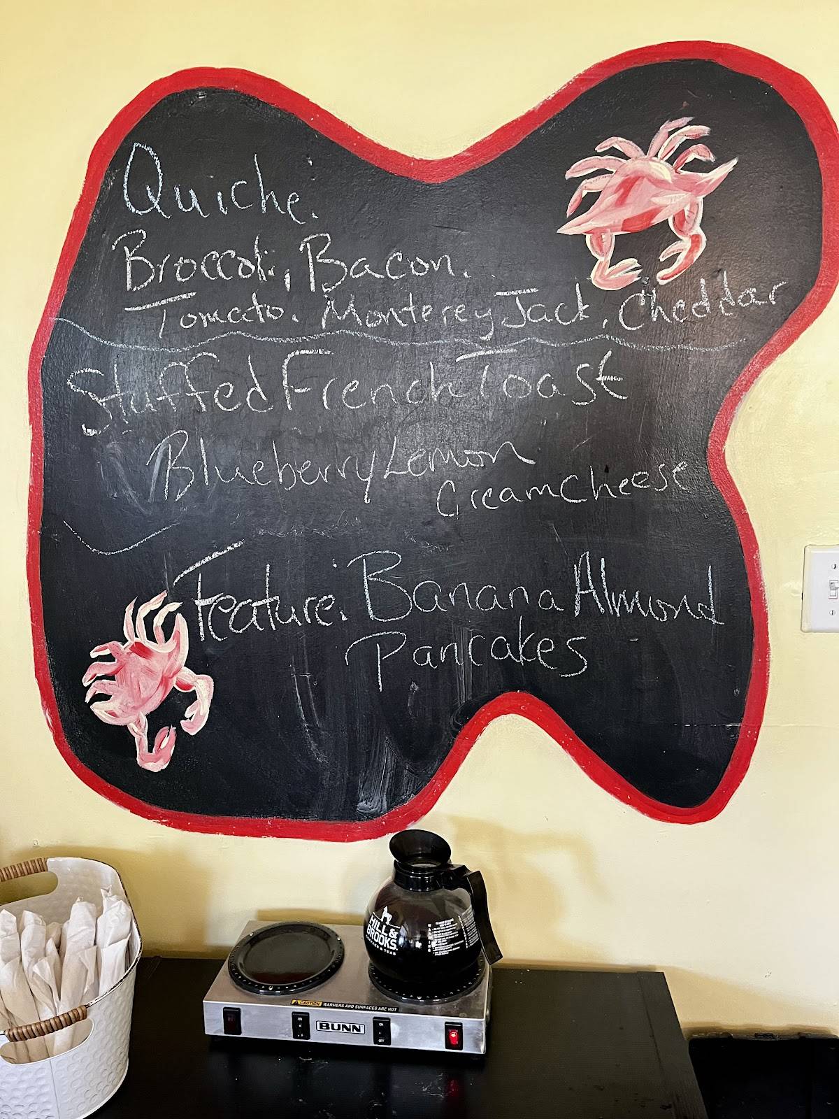 Menu at East Shore Cafe, Daphne