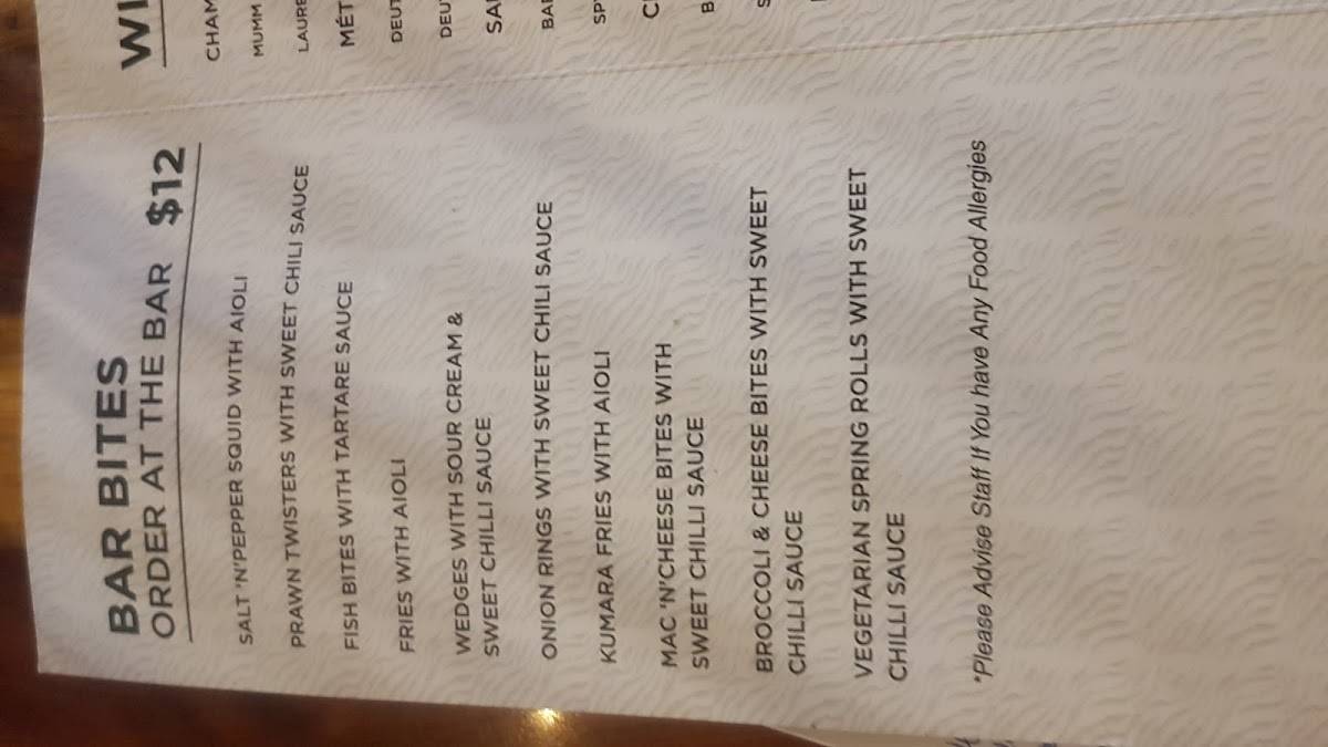 Menu at Easy Tiger pub & bar, Auckland