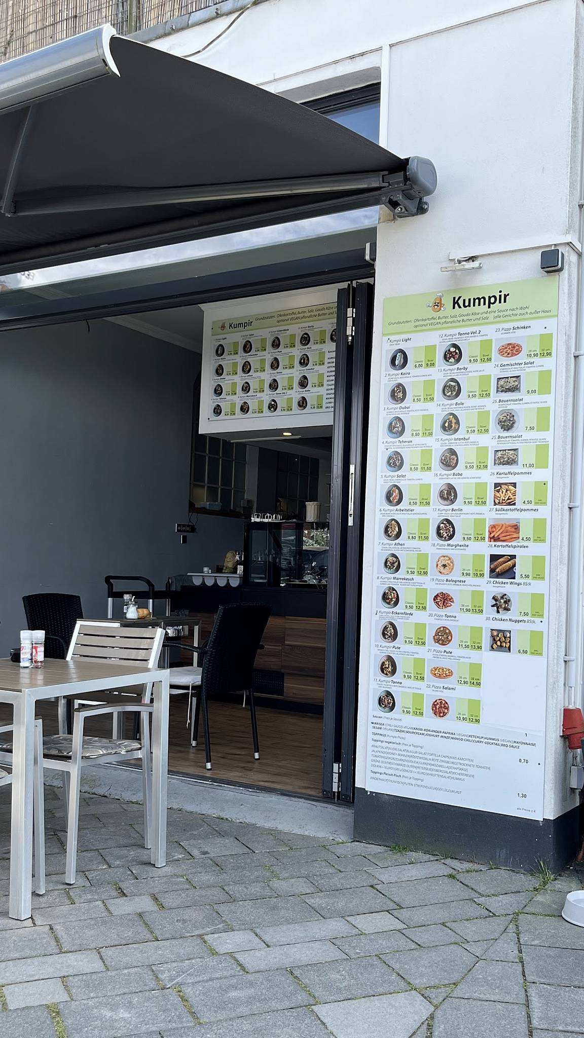 Menu at Ecke Kumpir restaurant, Eckernförde