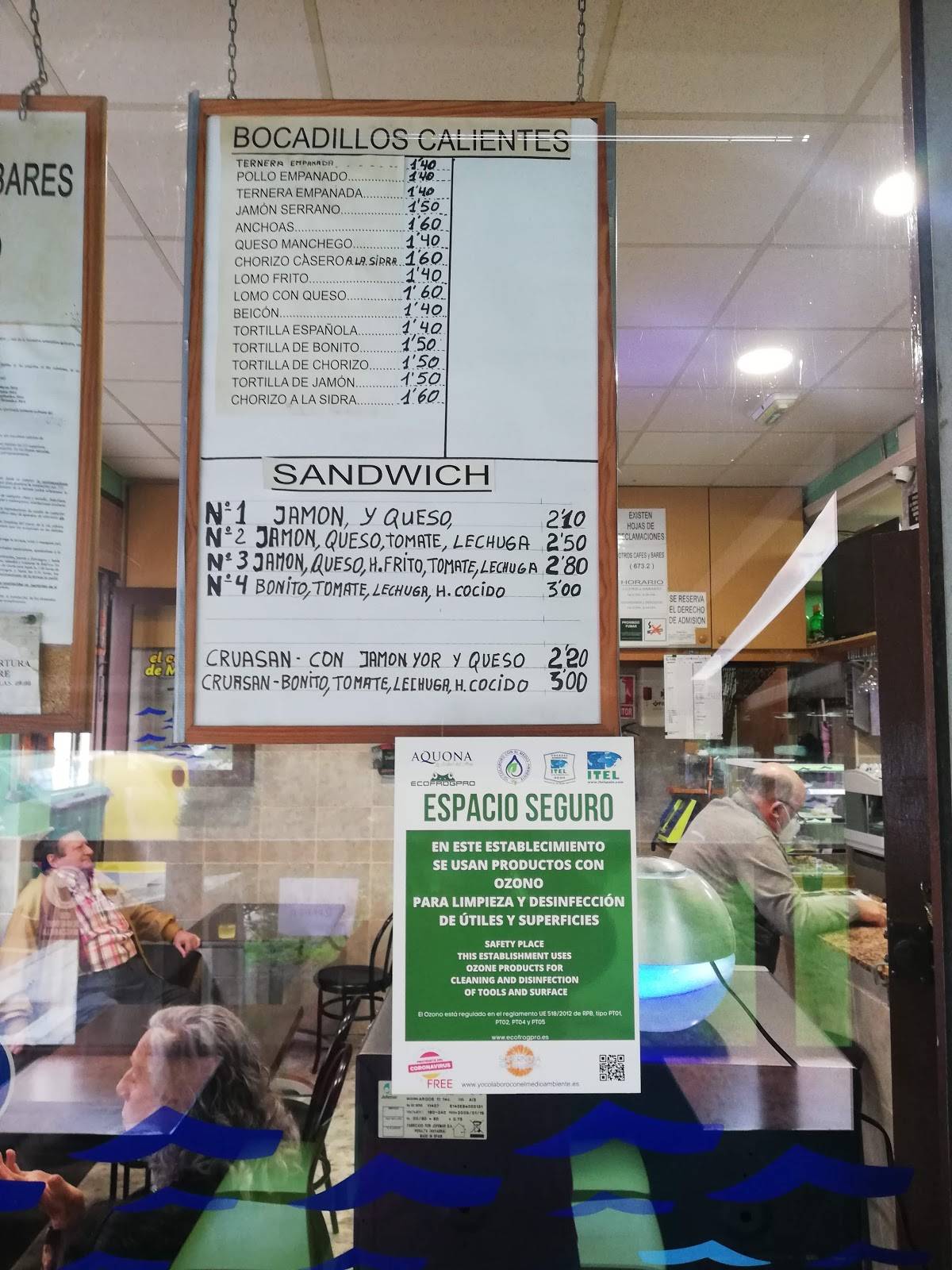 Carta de El Cafetin De Marlen, Gijón