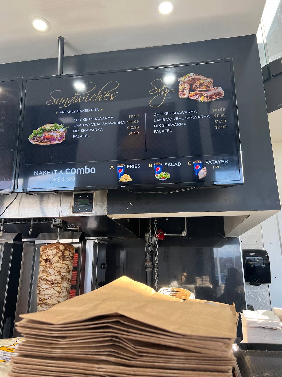 Menu at El Prince Shawarma and Bakery, Mississauga
