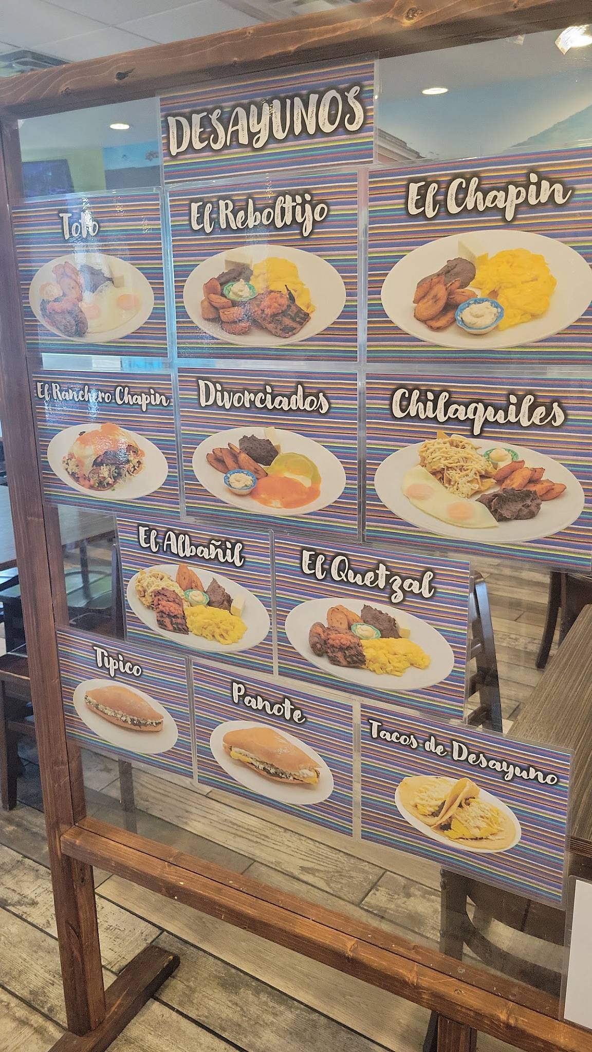 Carta de El Quetzal Restaurant & Bakery, Houston, S Gessner Rd
