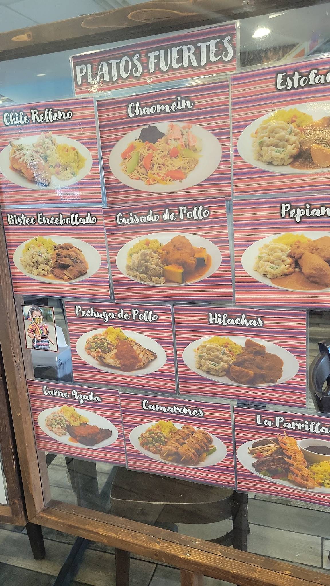 Carta de El Quetzal Restaurant & Bakery, Houston, S Gessner Rd