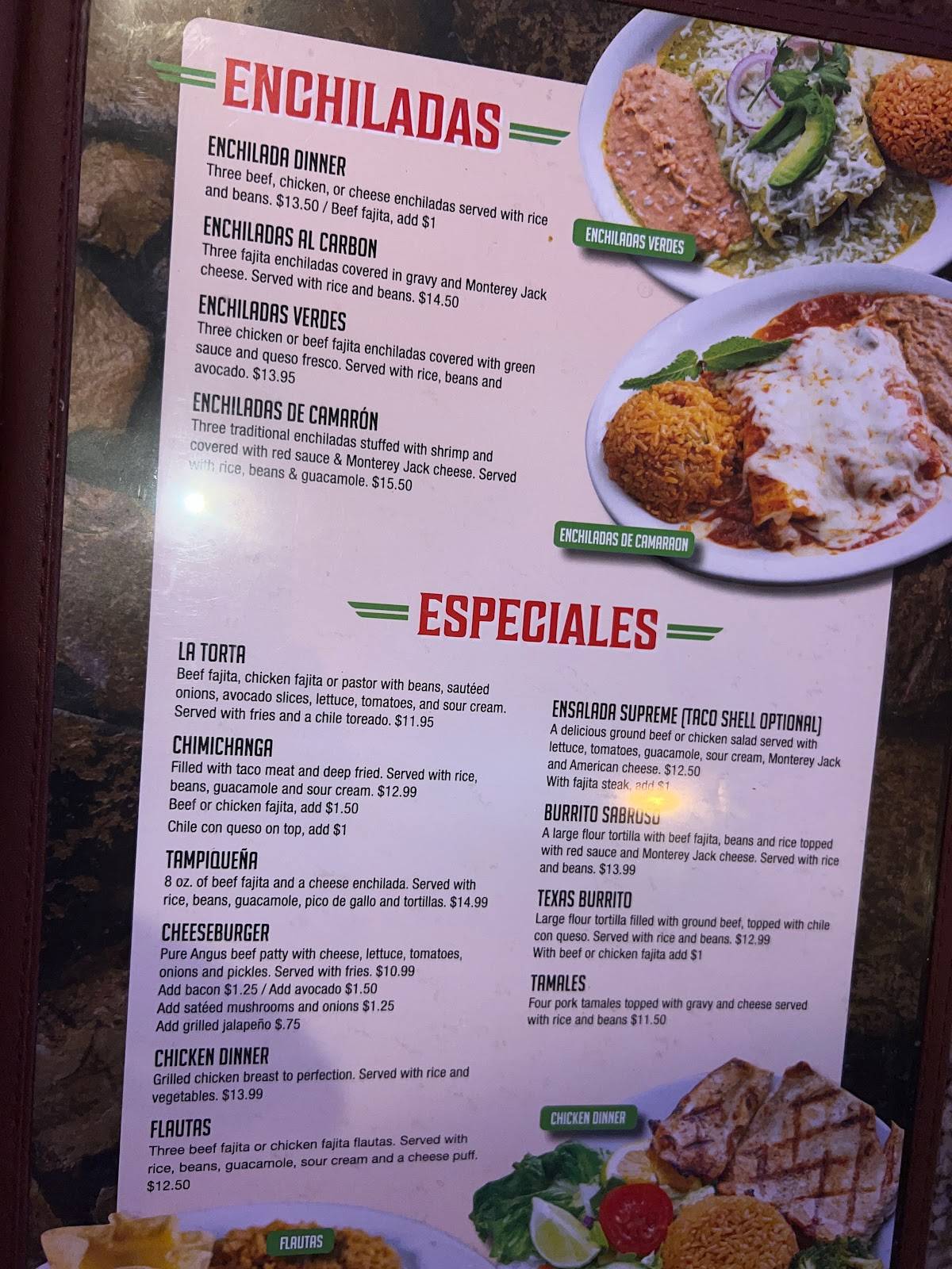 Menu at El Refu pub & bar, Humble
