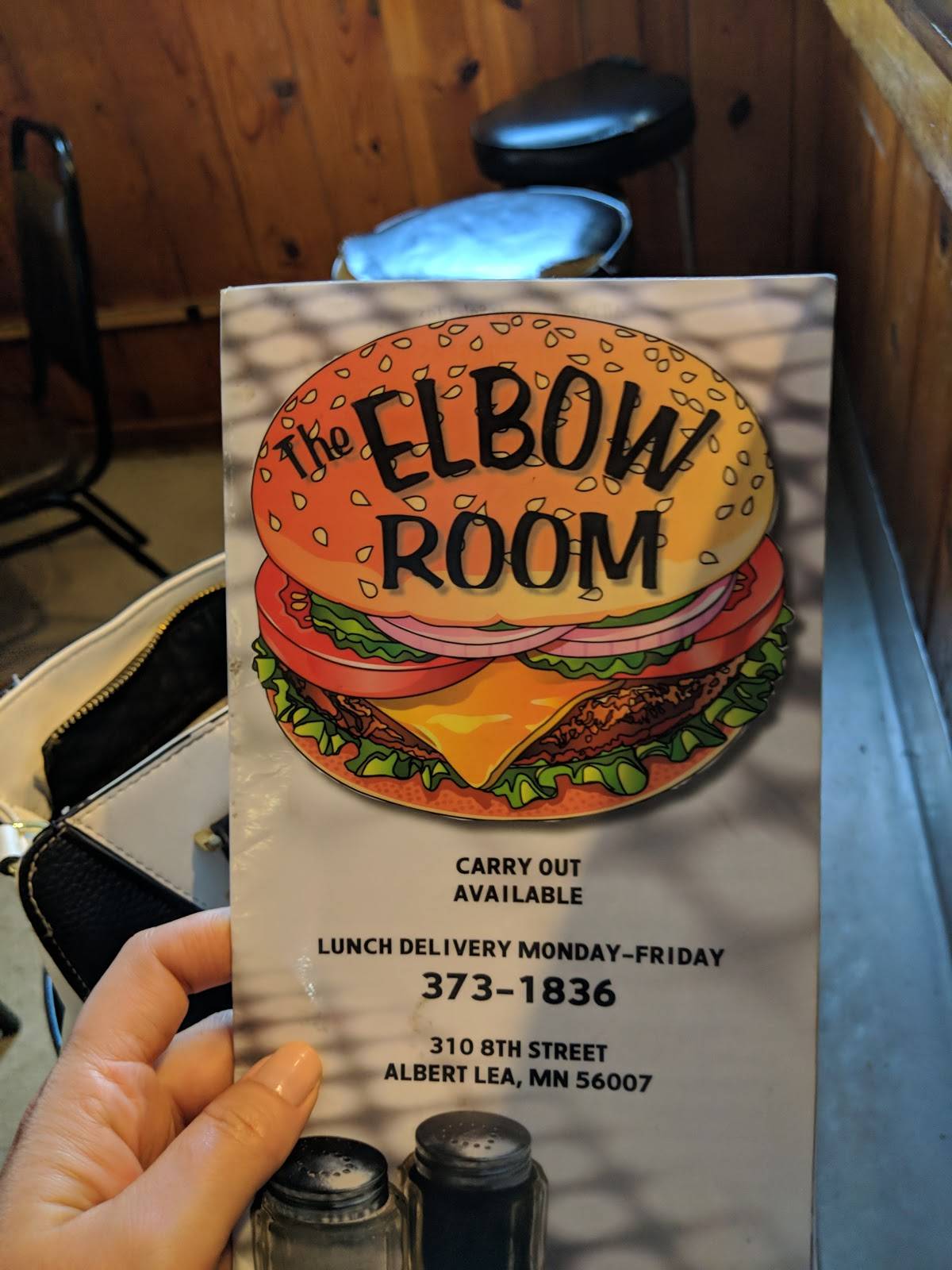 Menu at Elbow Room restaurant, Albert Lea
