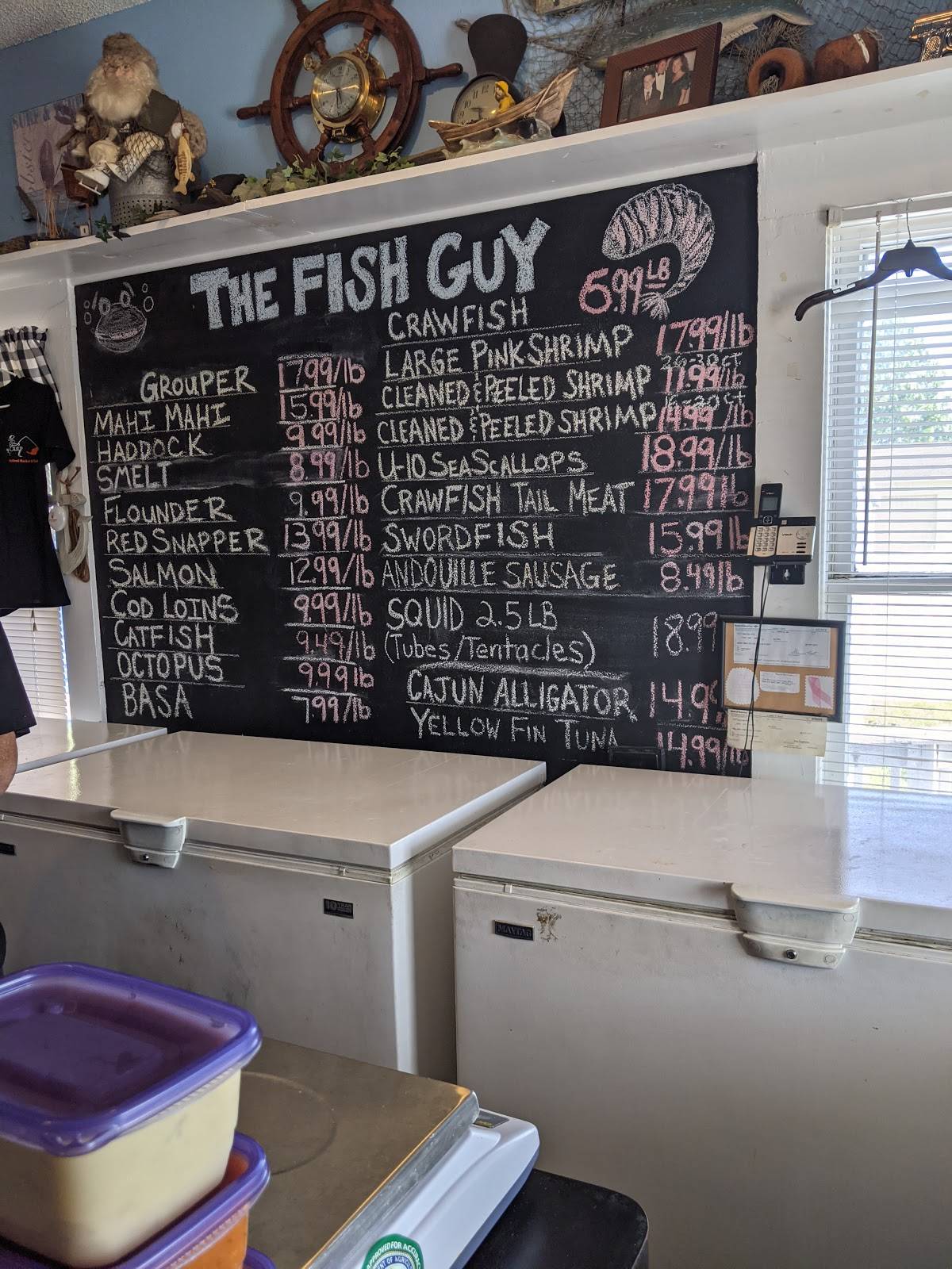 Menu at The Fish Guy restaurant, New Port Richey