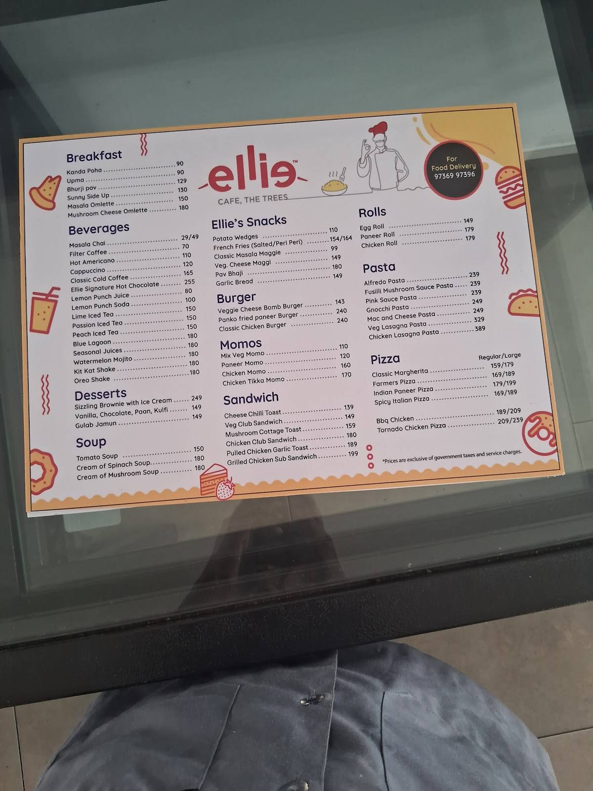 Menu at Ellie Cafe The Trees, Mumbai