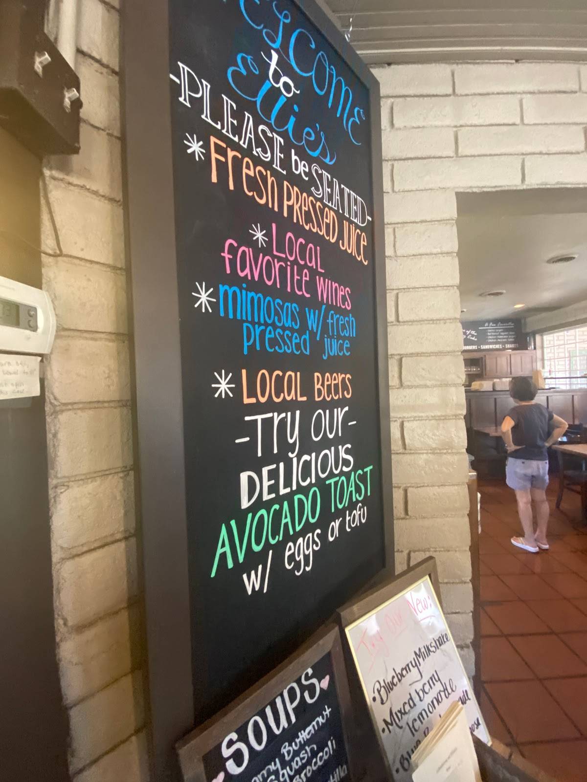 Menu at Ellie's Mutt Hut restaurant, Ukiah