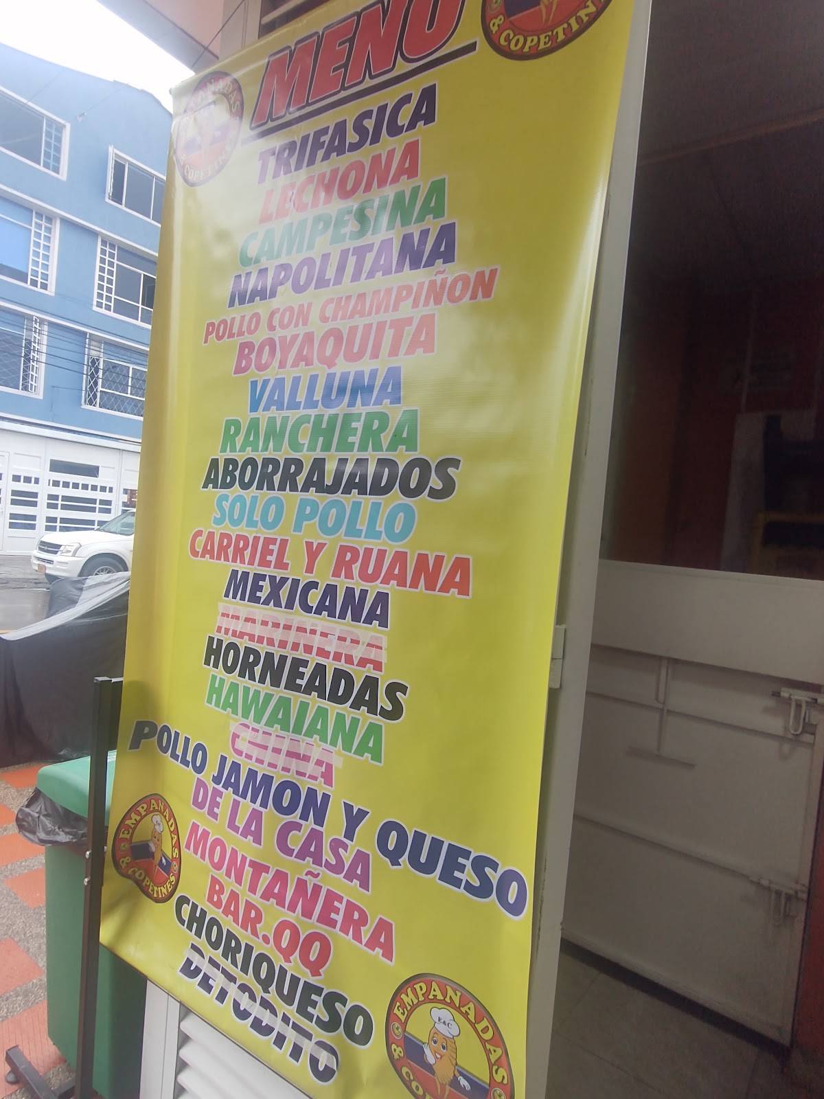 Carta del restaurante Empanadas & Copetines, Bogotá, Cra. 72n #37b Sur ...