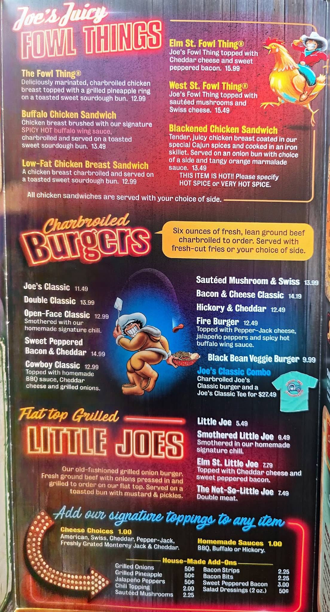 Menu at Eskimo Joe's pub & bar, Stillwater, 501 W Elm Ave