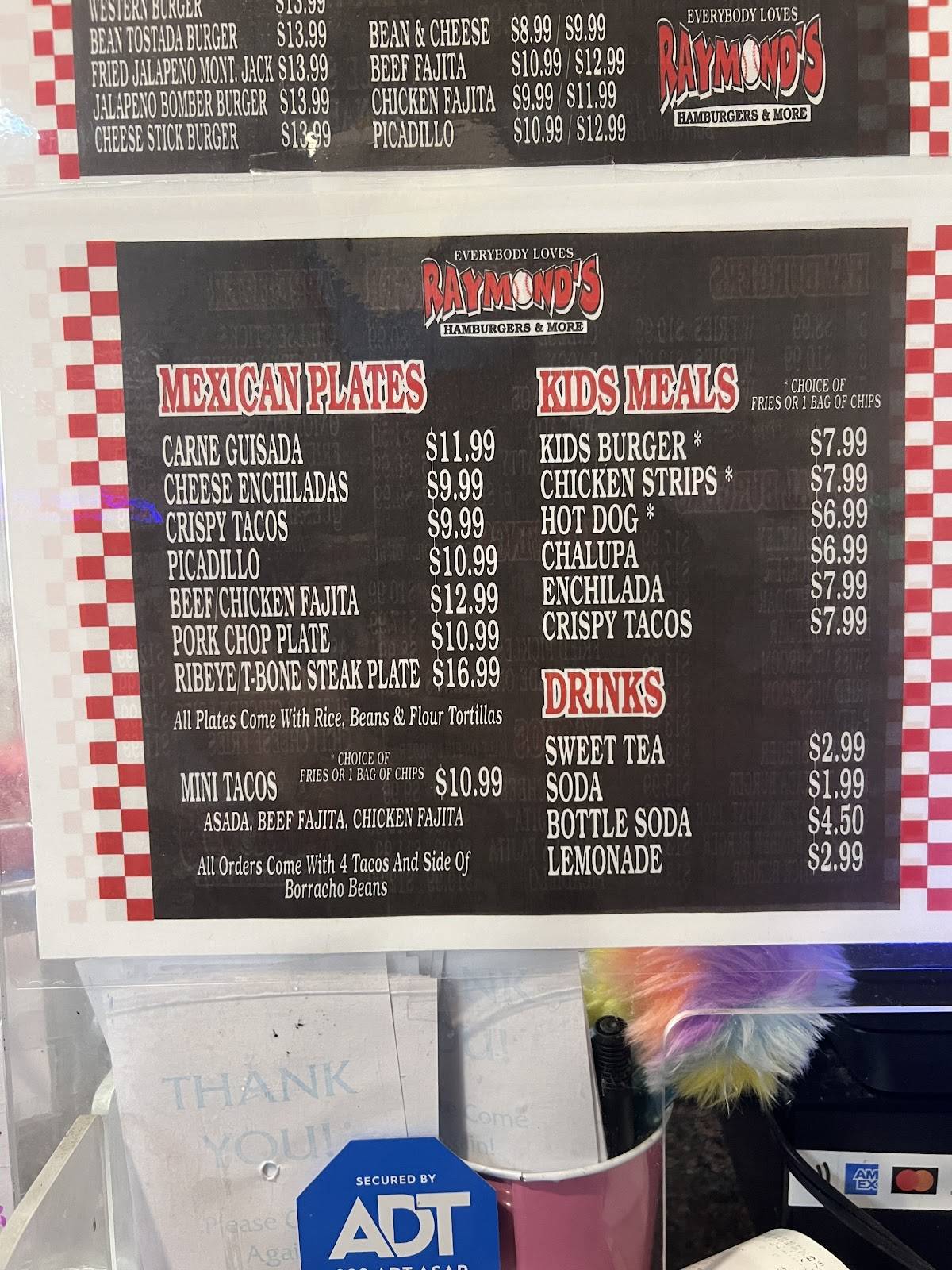 Menu at Everybody Loves Raymond's Tacos restaurant, San Antonio ...