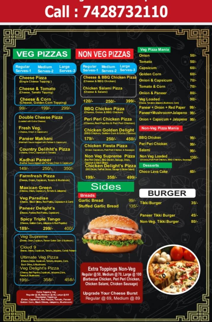 Menu at FRESH PIZZA, Noida