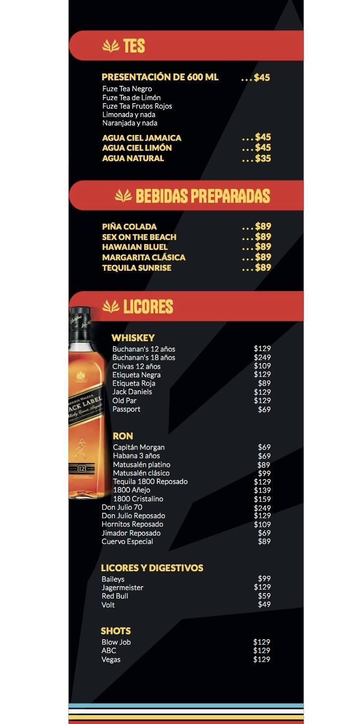 Menu at FanBurger restaurant, Ciudad Juarez, Av. Campos Eliseos 9388