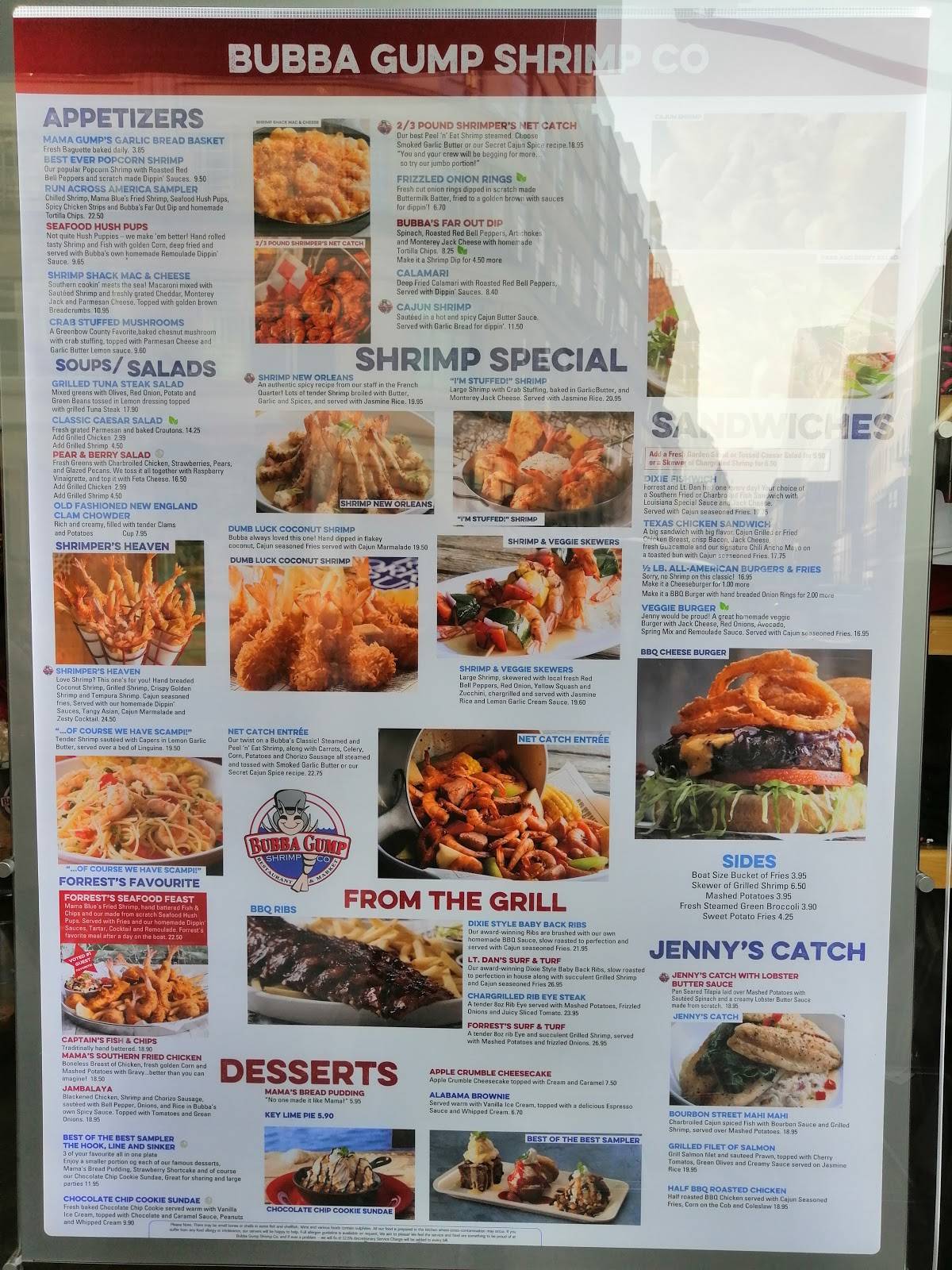 Menu at Shrimp & Grill - Leicester Square Restaurant, London