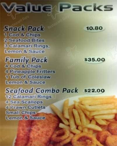 Menu at Chatswood Hills Seafood TakeAway Fish & Chips fast food ...
