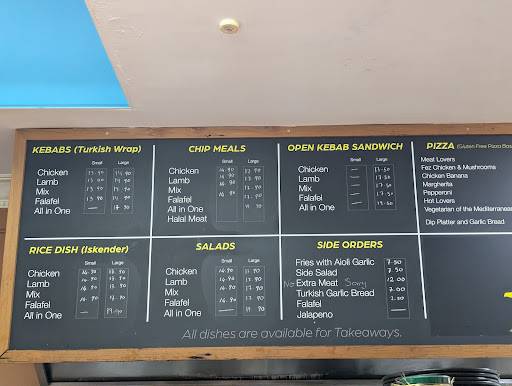 Menu at Fez Kebab Matamata restaurant, Matamata, 102 Broadway