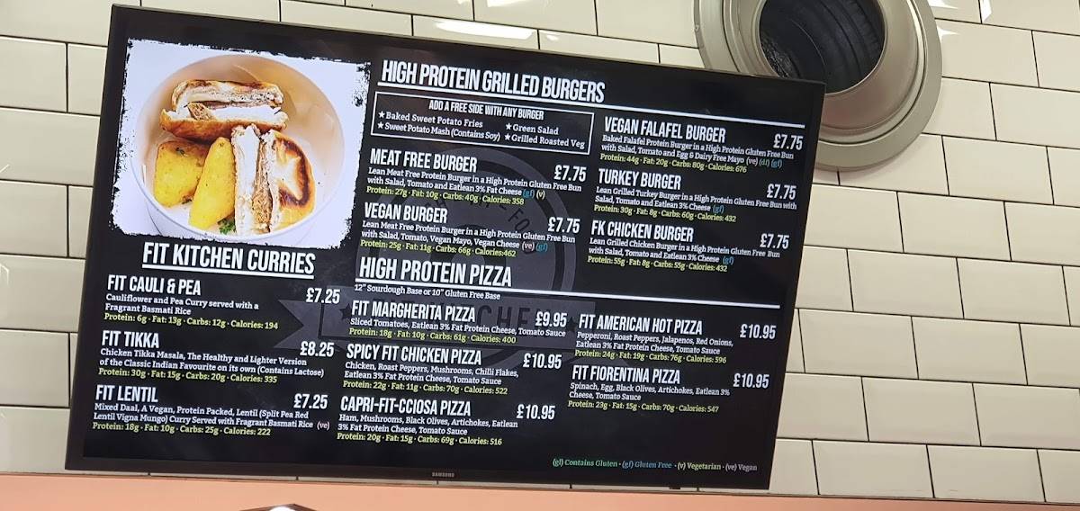 Menu at Fit Kitchen restaurant, London, 1 St John St