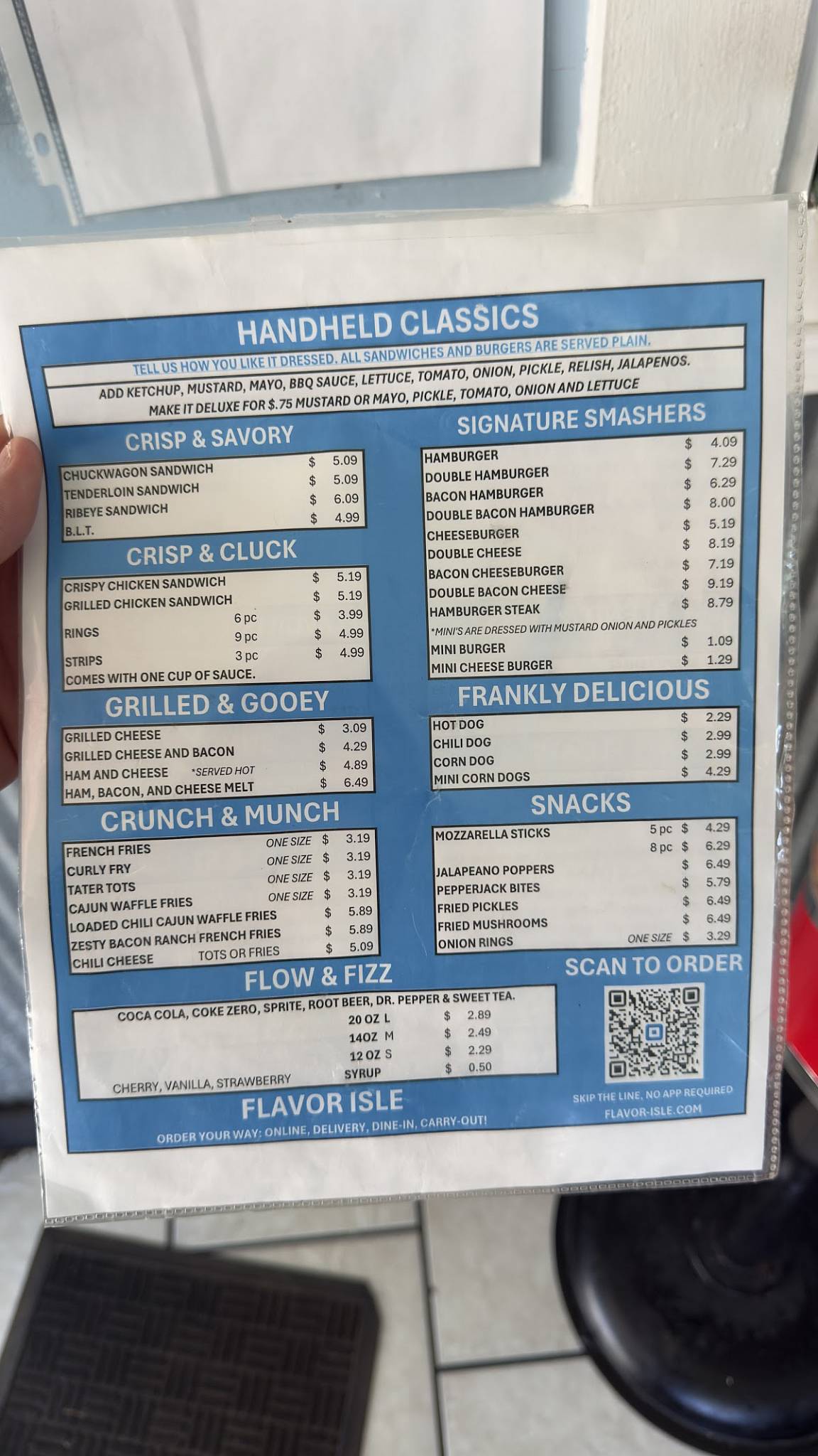 Menu at Flavor Isle restaurant, Smiths Grove