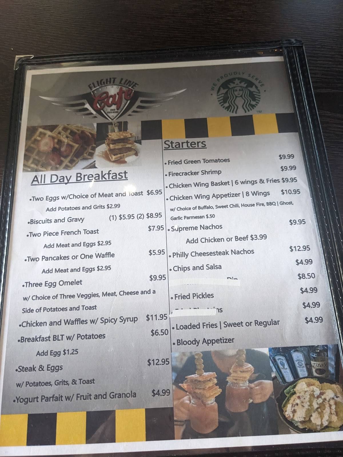Menu at Flightline Cafe & Catering, Winter Haven