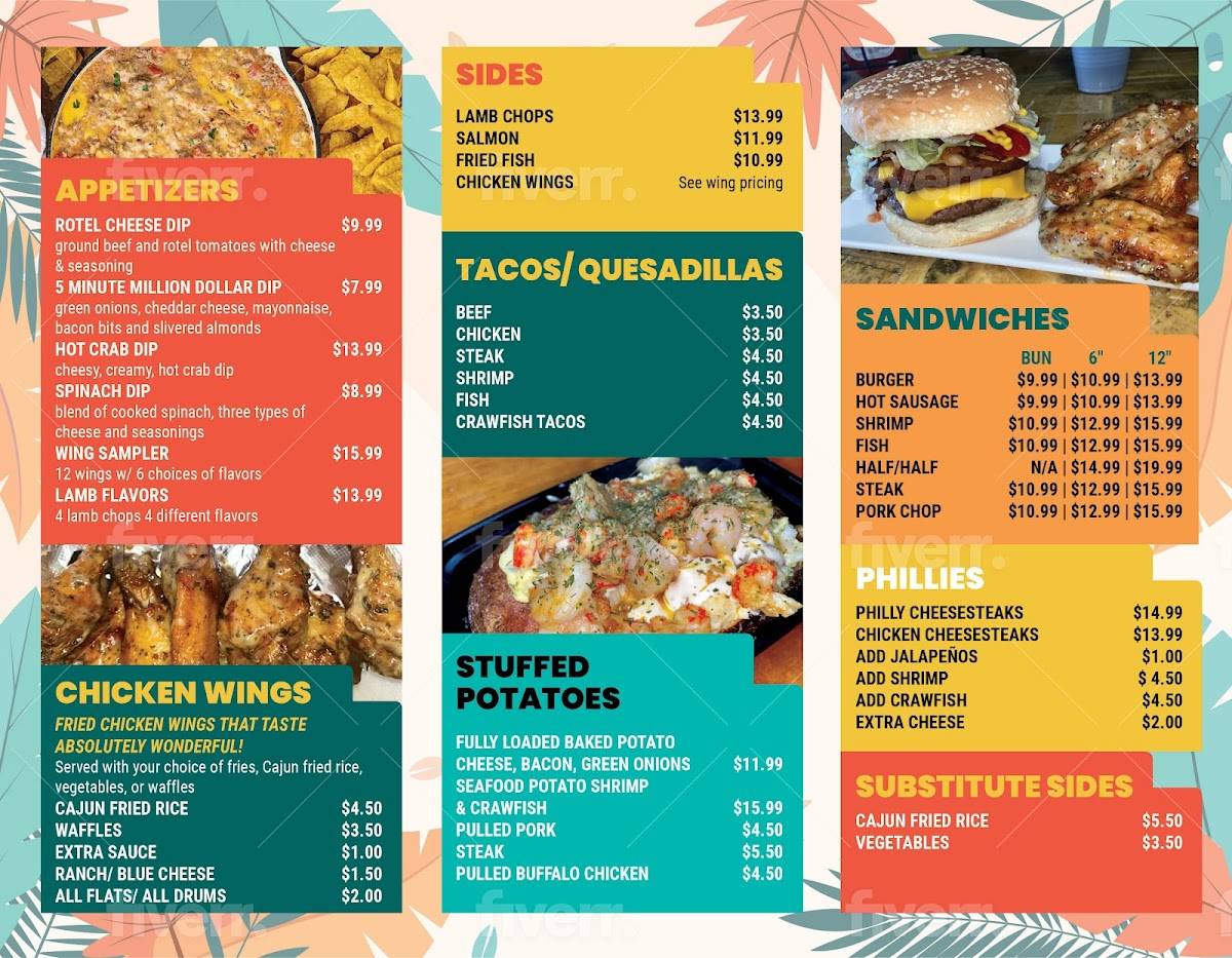 Menu at Floating Island pub & bar, New Orleans