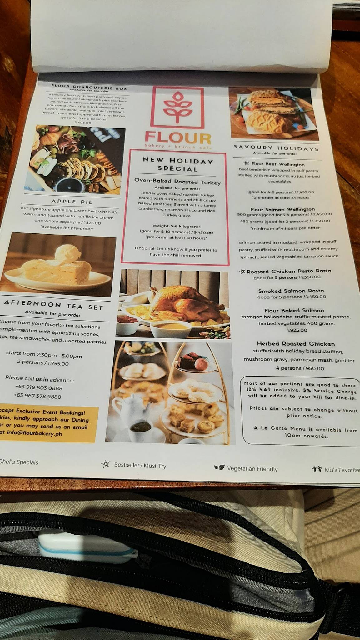 Menu at Flour Bakery + Brunch Cafe, Iloilo City