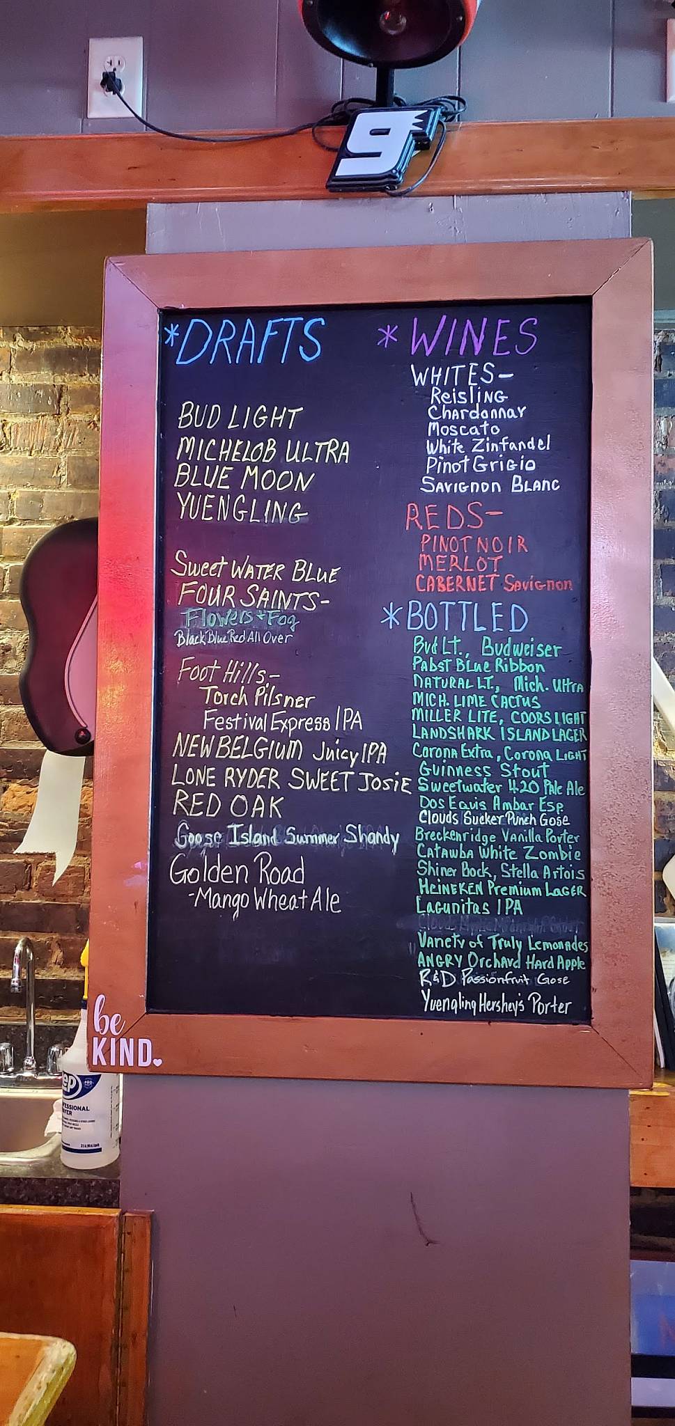 Menu at Flying Pig Food & Spirits pub & bar, Asheboro