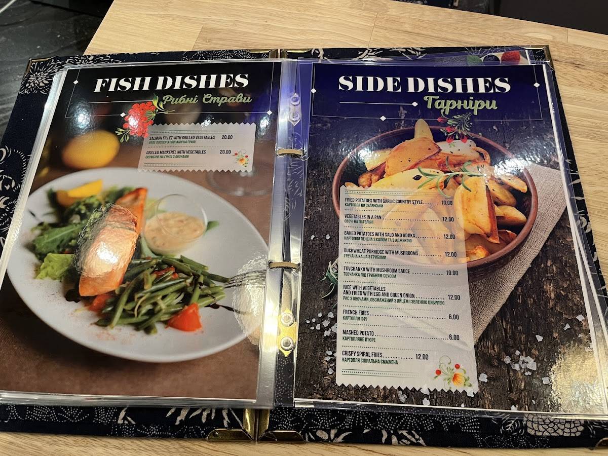 Menu at Food Culture restaurant, Winnipeg