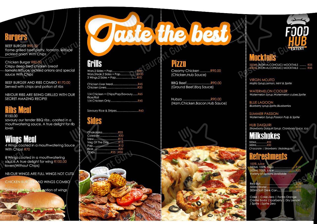 Menu at Food Hub Eatery restaurant, Bochum
