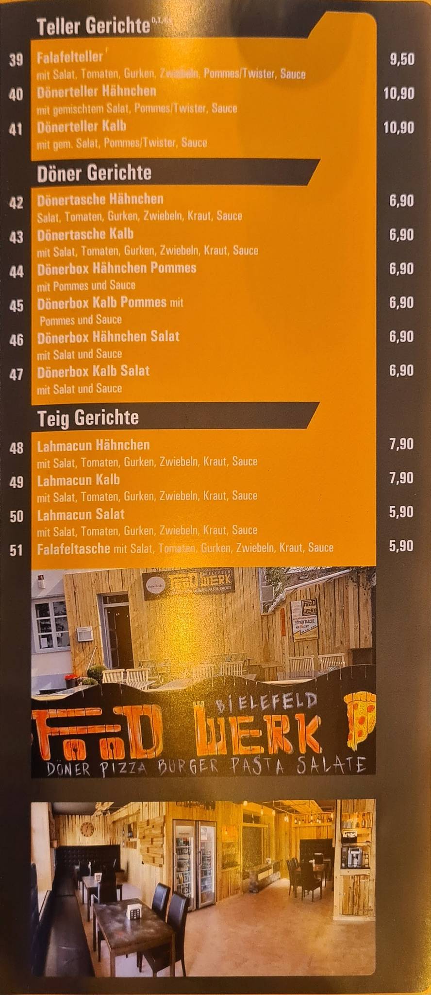 Speisekarte von Foodway - Bielefeld restaurant, Bielefeld