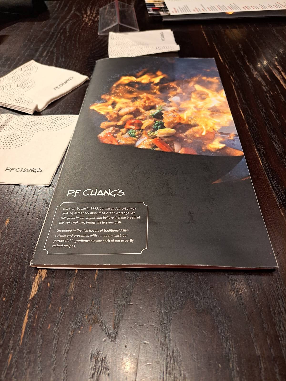Menu at P.F. Chang's restaurant, Fort Myers, 10081 Gulf Center Dr