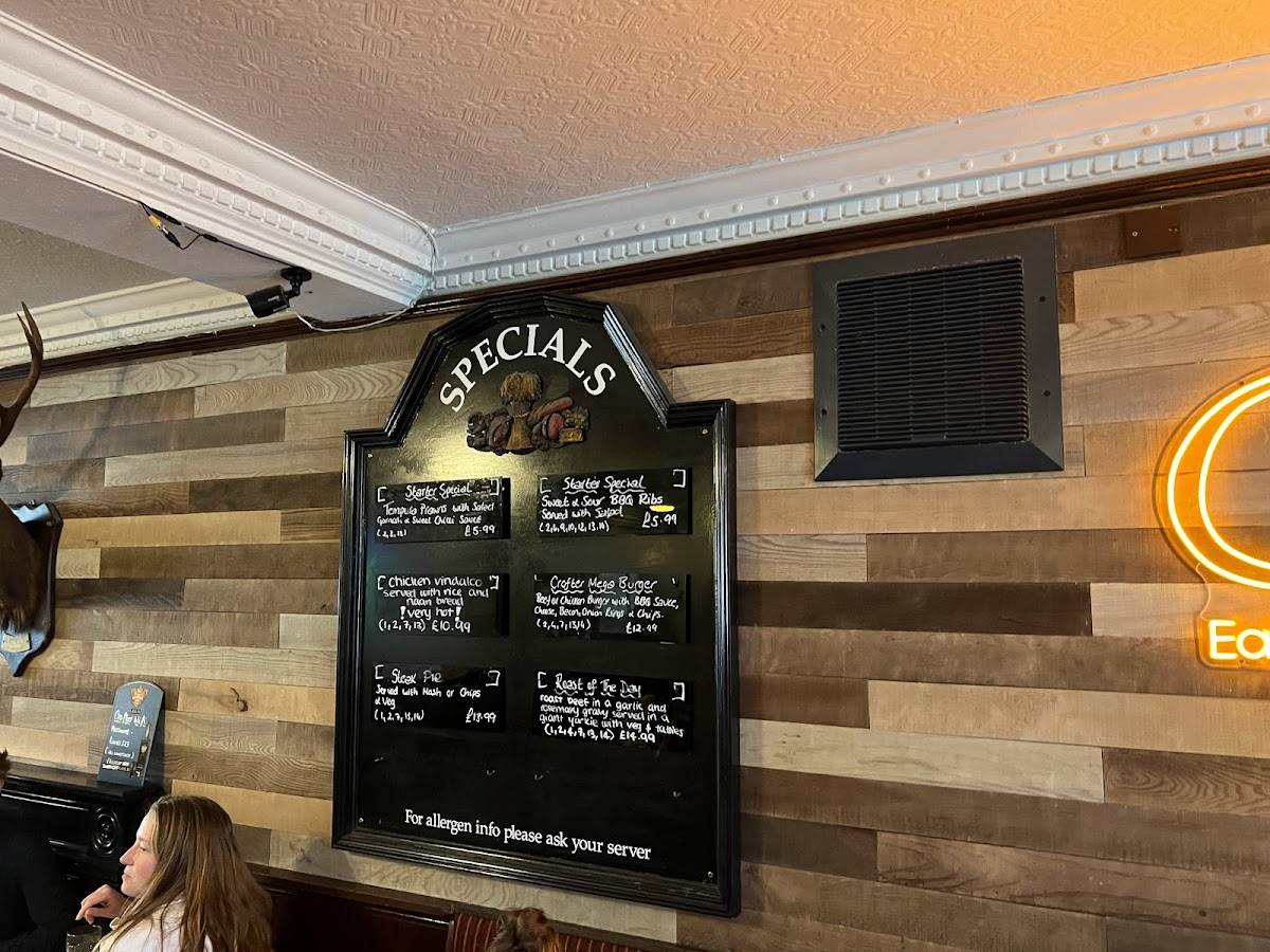 Menu at The Crofter Bar and Restaurant, Fort William