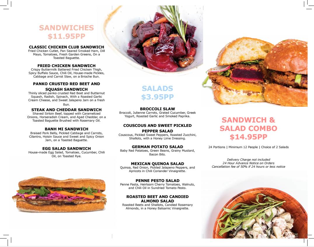 Menu at Fourk restaurant, Toronto, 753 Queen St E