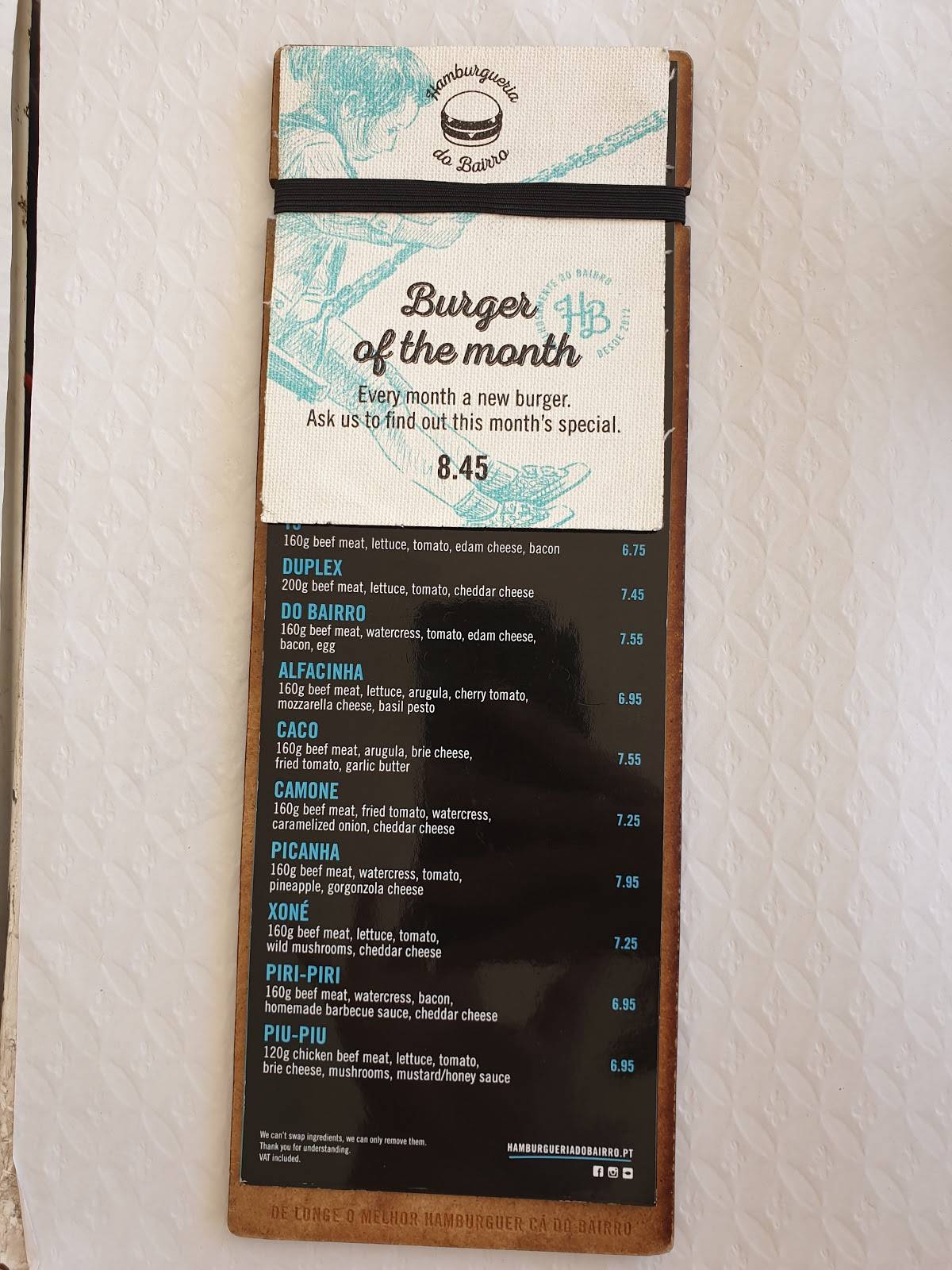 Menu em Hamburgueria do Bairro restaurante, Funchal