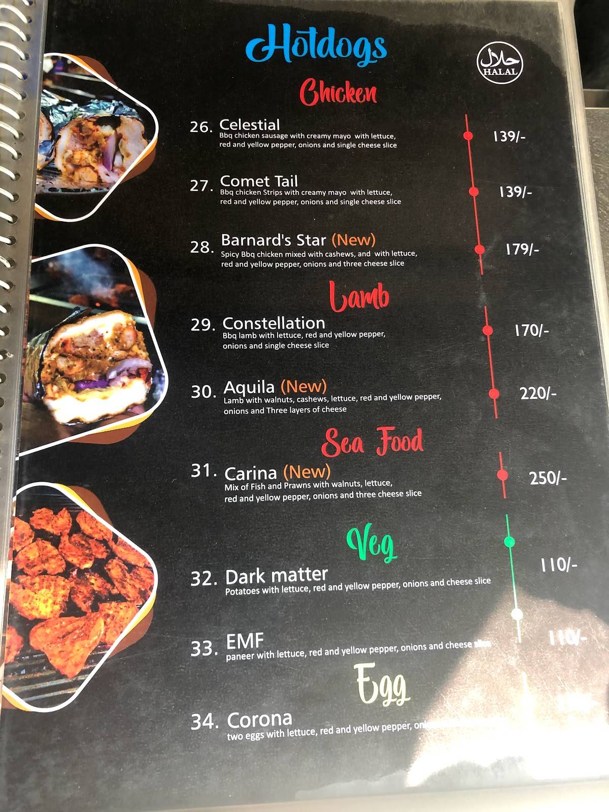 Menu at GD'S Burgers, Hyderabad
