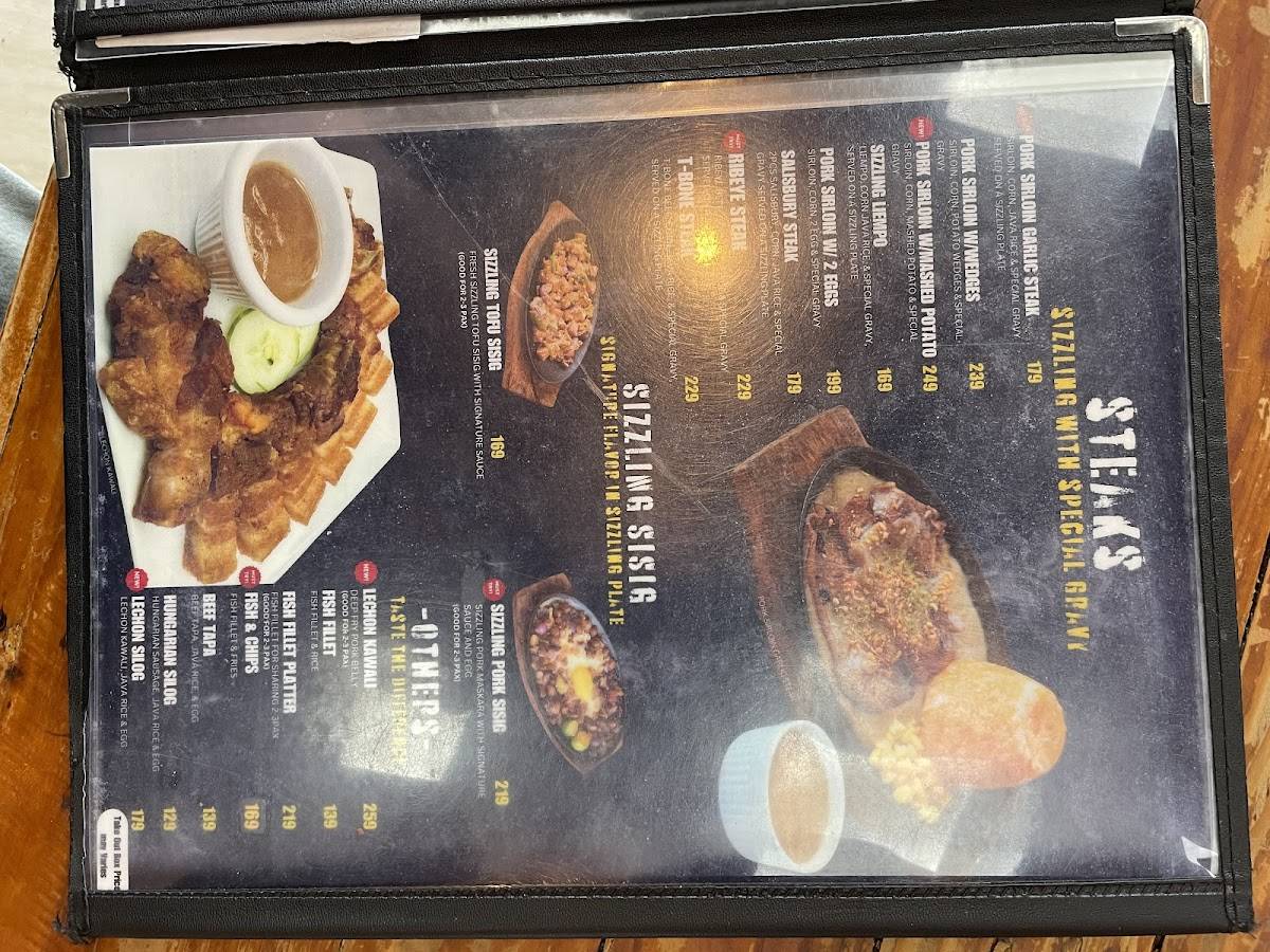 Menu at Ribsarap - General Trias Cavite restaurant, General Trias