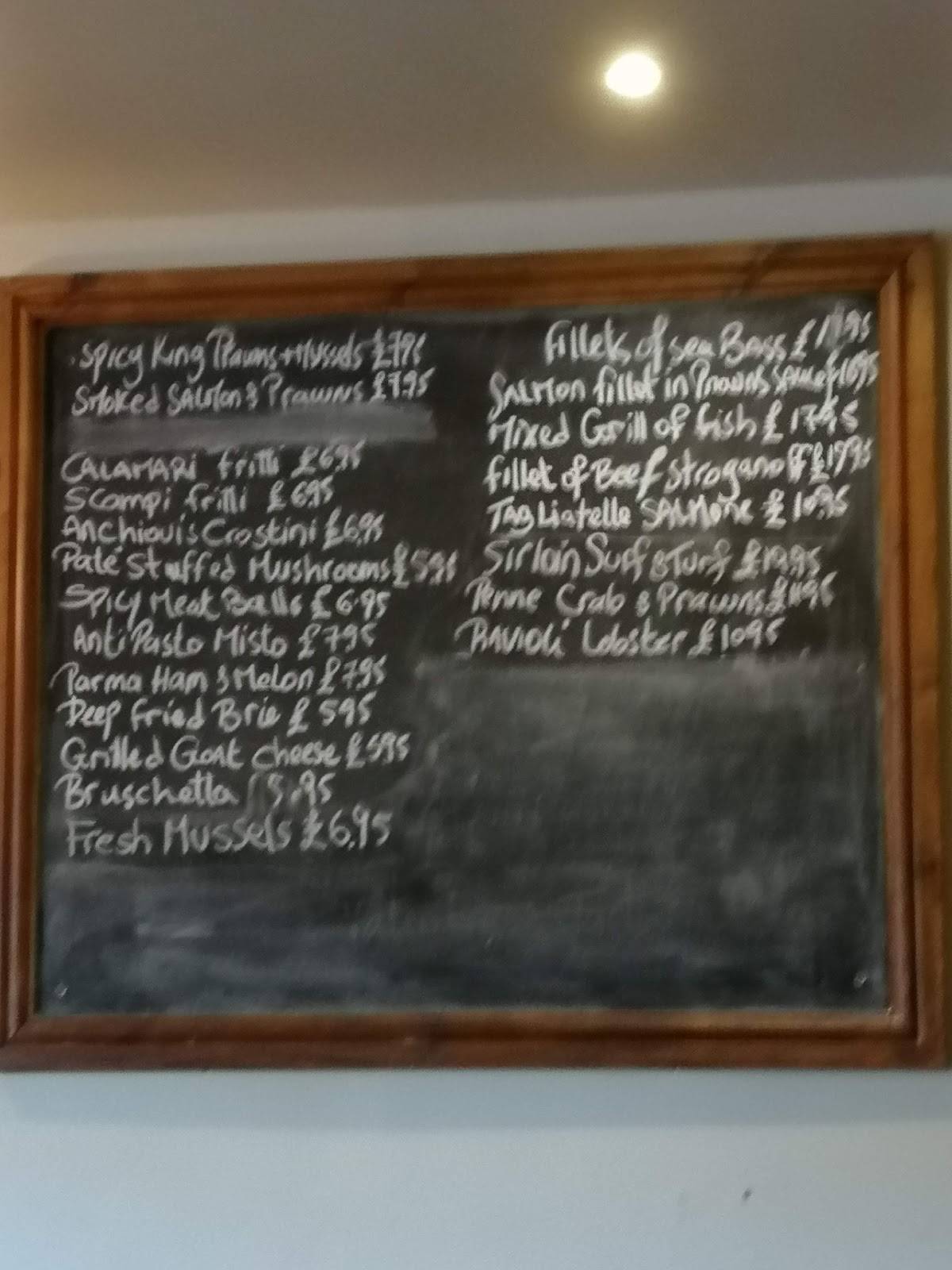 Menu at Gigi's Restaurant, Pudsey