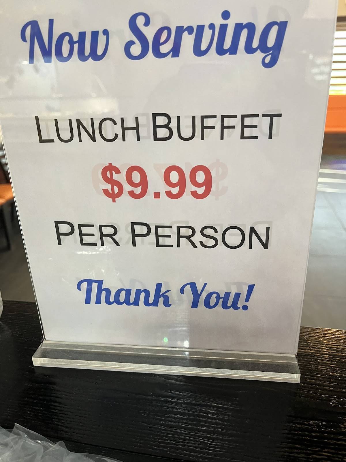 Menu at Golden 99 Buffet restaurant, Kokomo