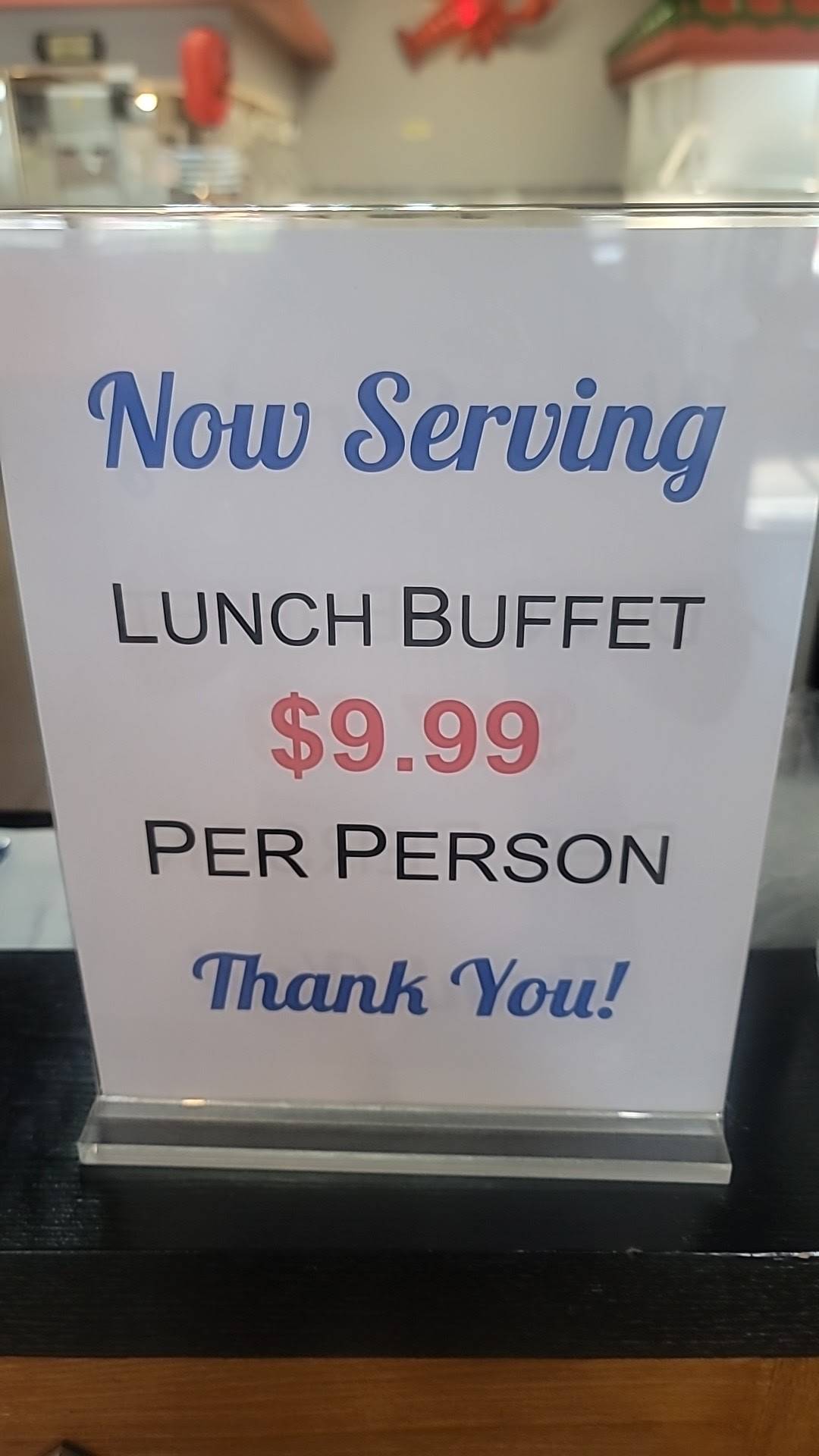 Menu at Golden 99 Buffet restaurant, Kokomo