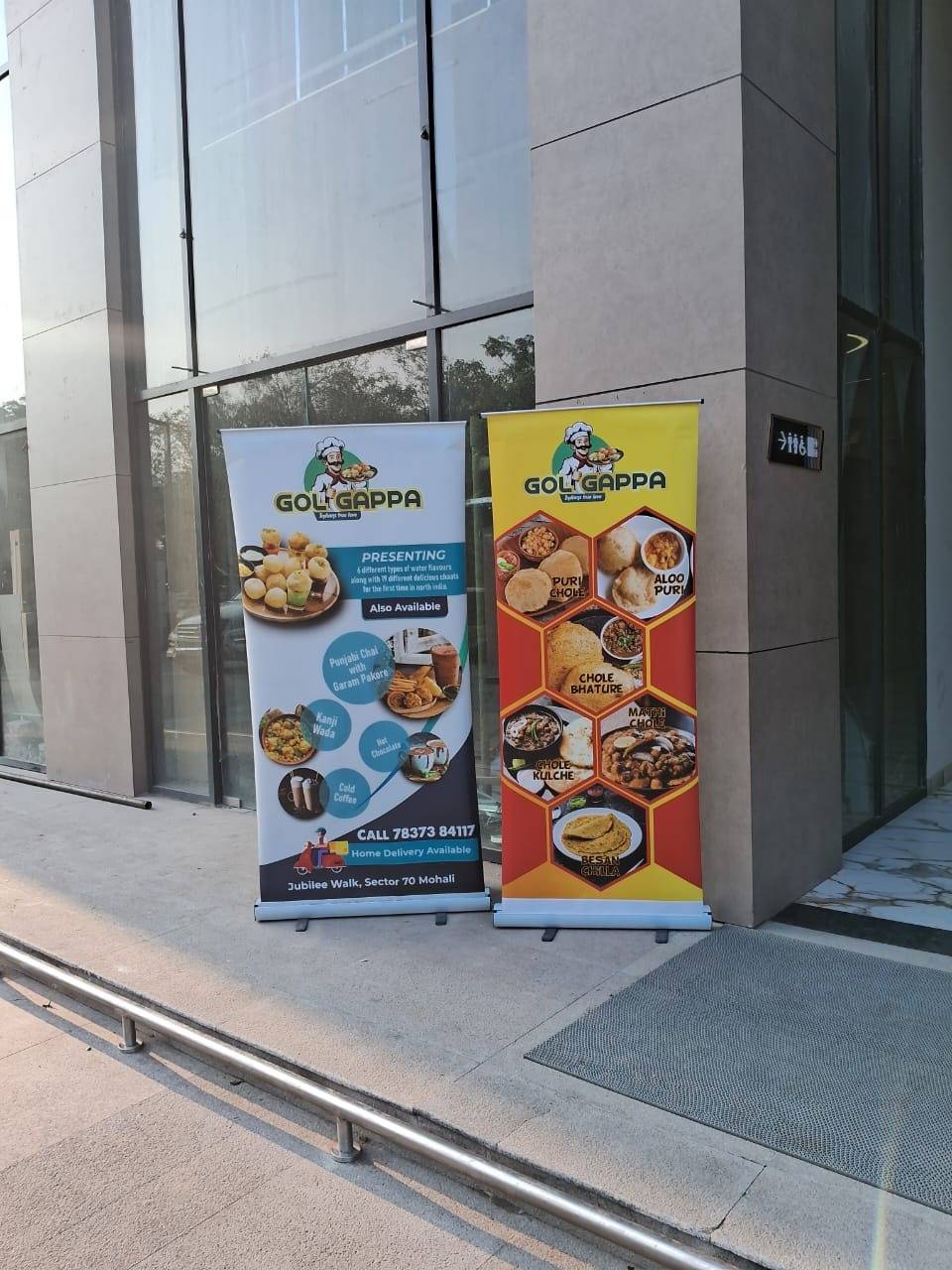 Menu at Golgappa, Sahibzada Ajit Singh Nagar