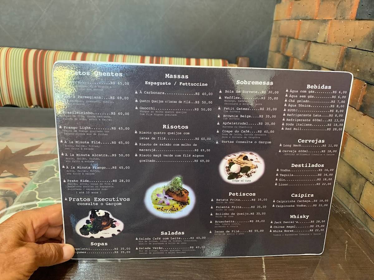 Menu em Café com Leite, Gramado