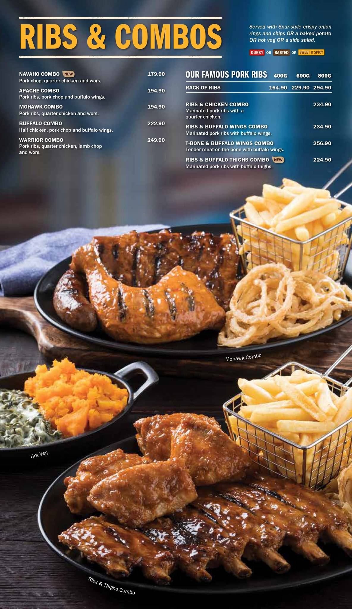 Menu at Grand Canyon Spur restaurant, Pinetown, Sandy's Centre Cnr ...