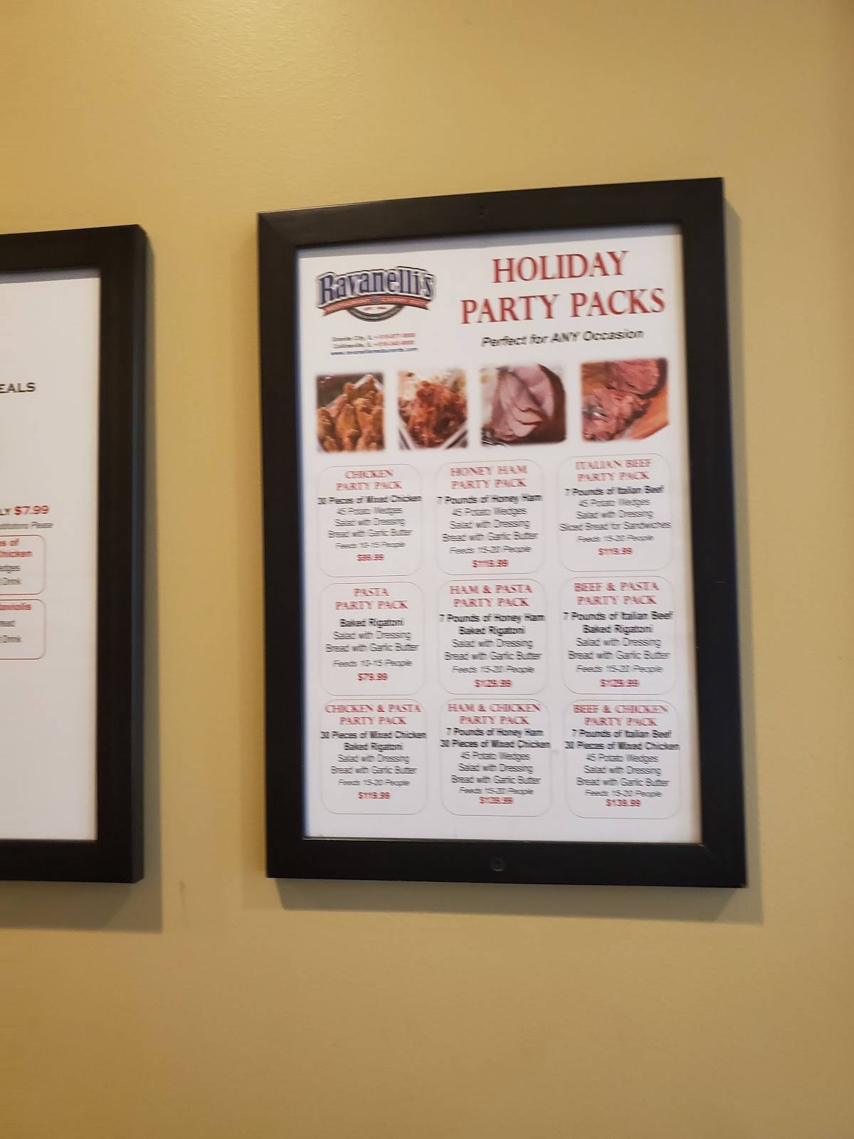 Menu at Ravanelli's Restaurant, Granite City, 3 American Vlg