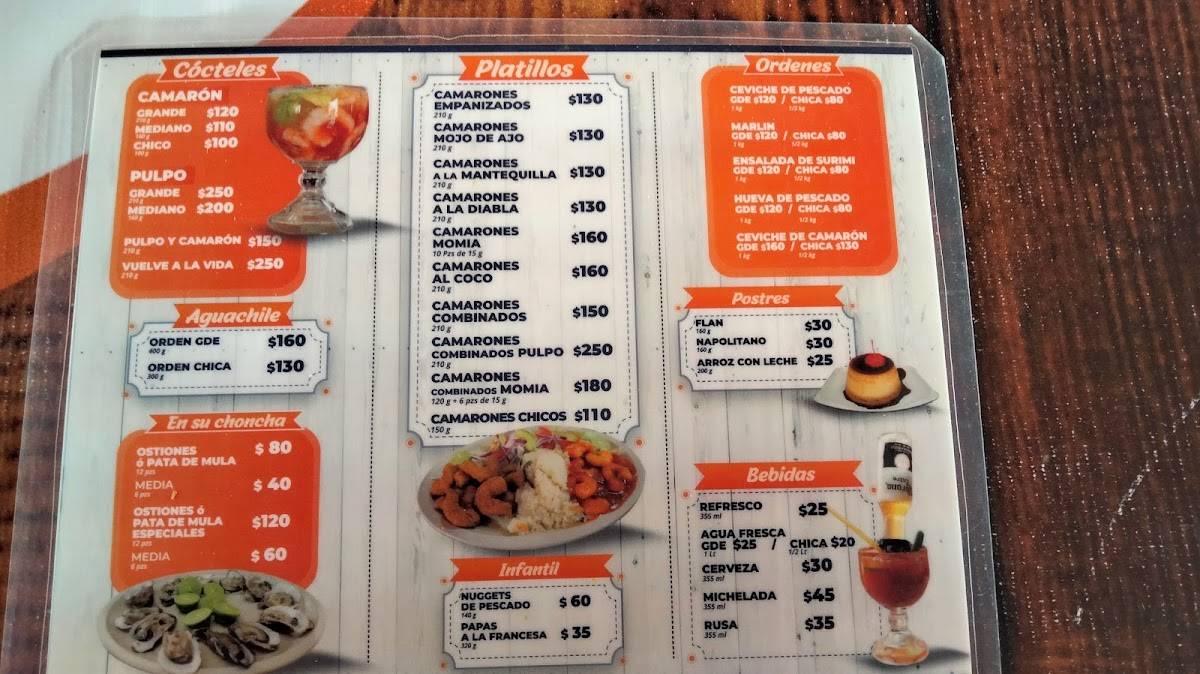 Carta del restaurante Mariscos El Atorón Alcalde, Guadalajara, Av. Fray ...