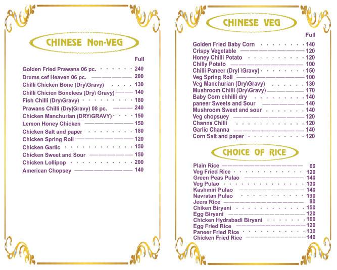 Menu at HOT KATHMANDU, Bihar Sharif