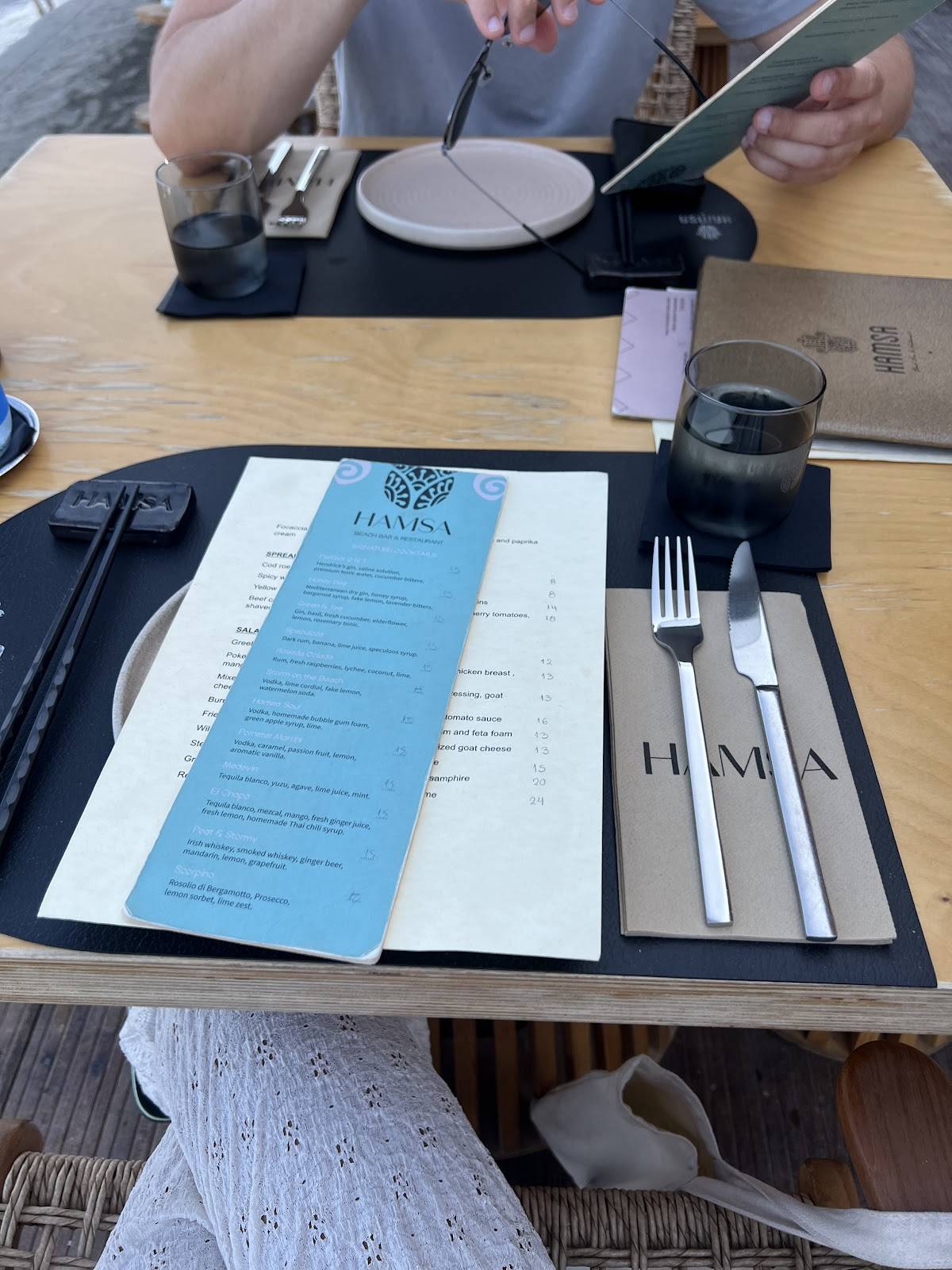 Menu at Hamsa Beach Bar & Restaurant Zakynthos, Laganas