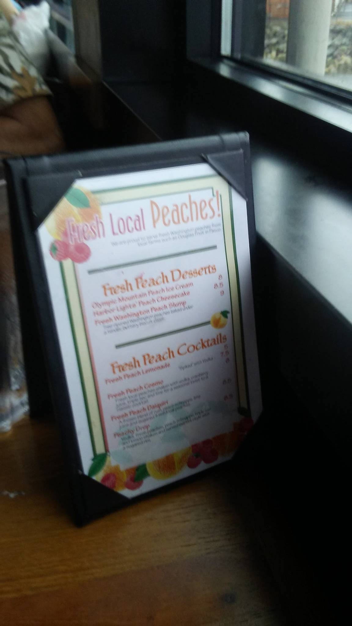 Menu at Harbor Lights restaurant, Tacoma